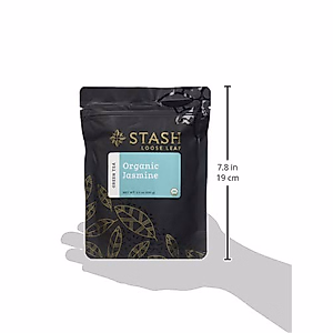 Stash Tea Organic Jasmine Green Premium Loose Leaf Tea, 3.5 Ounce