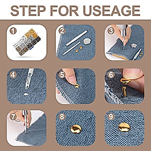 480 Sets Rivets for Leather, Leather Rivet Kit, 4 Colors 3 Sizes Leather Rivets and Snaps for Leather Crafts, Clothes, Shoes, Leather Boots, Bags, Decoration (Gold, Silver, Bronze and Gunmetal)