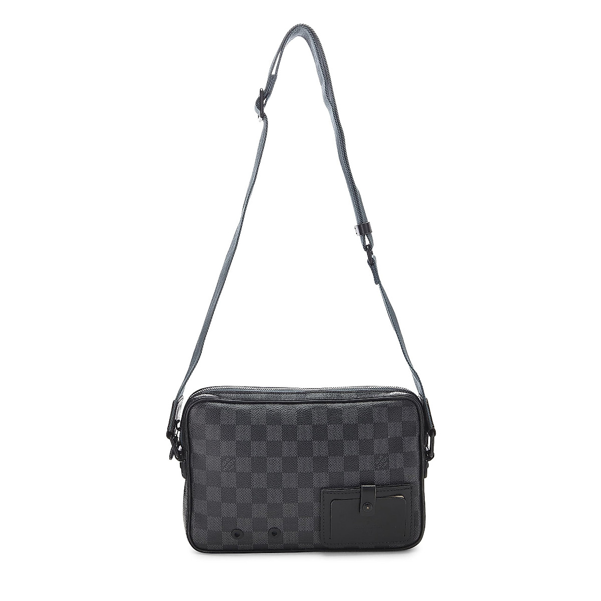 Louis Vuitton, Pre-Loved Damier Graphite Alpha Messenger, Black
