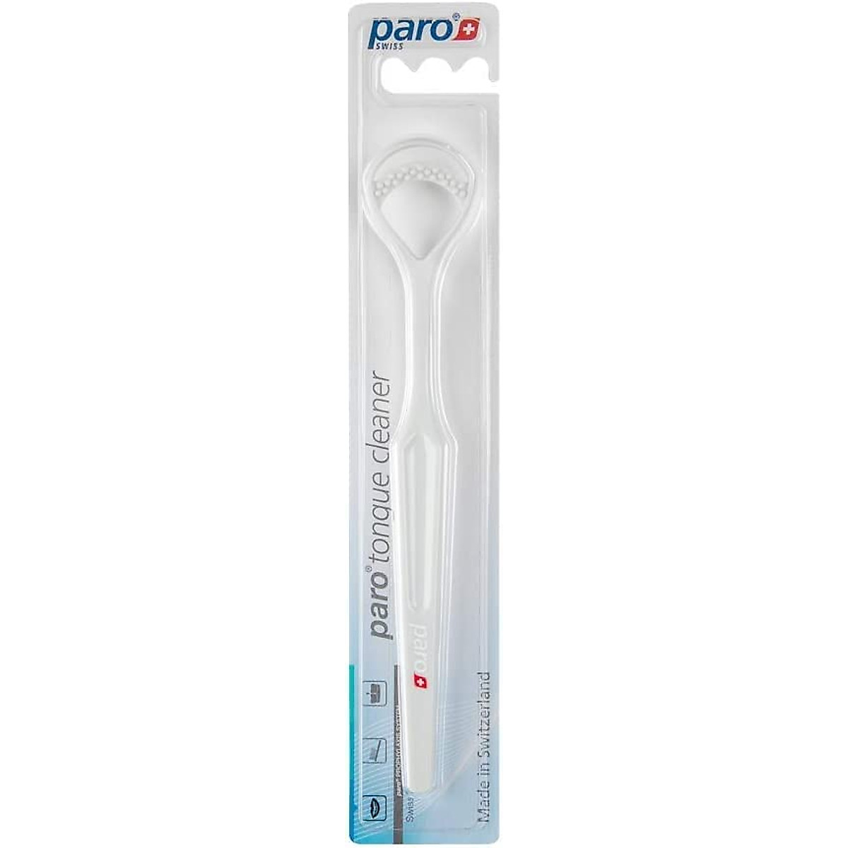 Paro Tongue Scraper | Tongue Cleaner with Close Blade Helps Fight Bad Breath | Gentle and Effective Cleaning | Swiss Design Will Keep Your Breath Fresh!