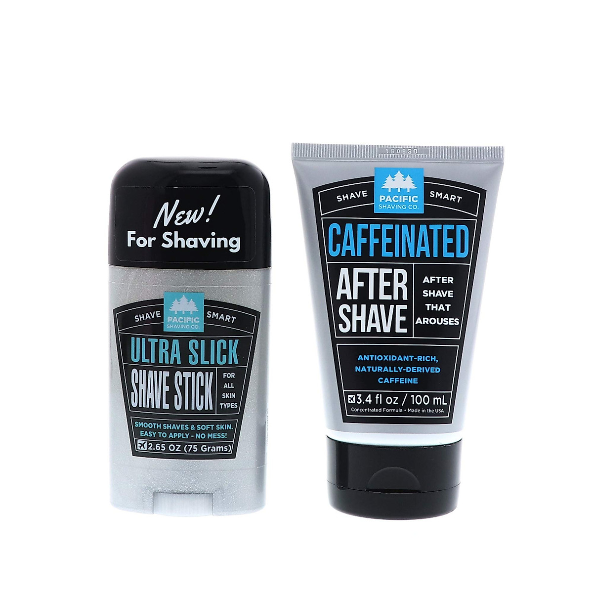 Pacific Shaving Company Caffeinated Aftershave - Helps Reduce Appearance of Redness, With Safe, Natural, and Plant-Derived Ingredients, Soothes Skin, Paraben Free, Made in USA, 3 oz (6-Pack)