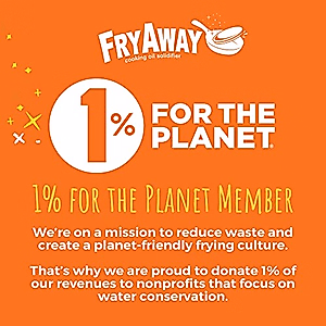 FryAway Super Fry Cooking Oil Solidifier, Solidifies up to 20 Cups - Plant-Based Cooking Oil SolidifierPowder that Turns Used Oil to Hard Oil and Organic Waste - Easy to Use, Made in the USA