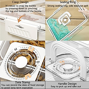 Divided Serving Tray with Lid and Handle Snackle Box Charcuterie Container for Portable Snack Platters Organizer Fruit Divider with 8 Compartments & 8 Forks Food Storage Containers for Party