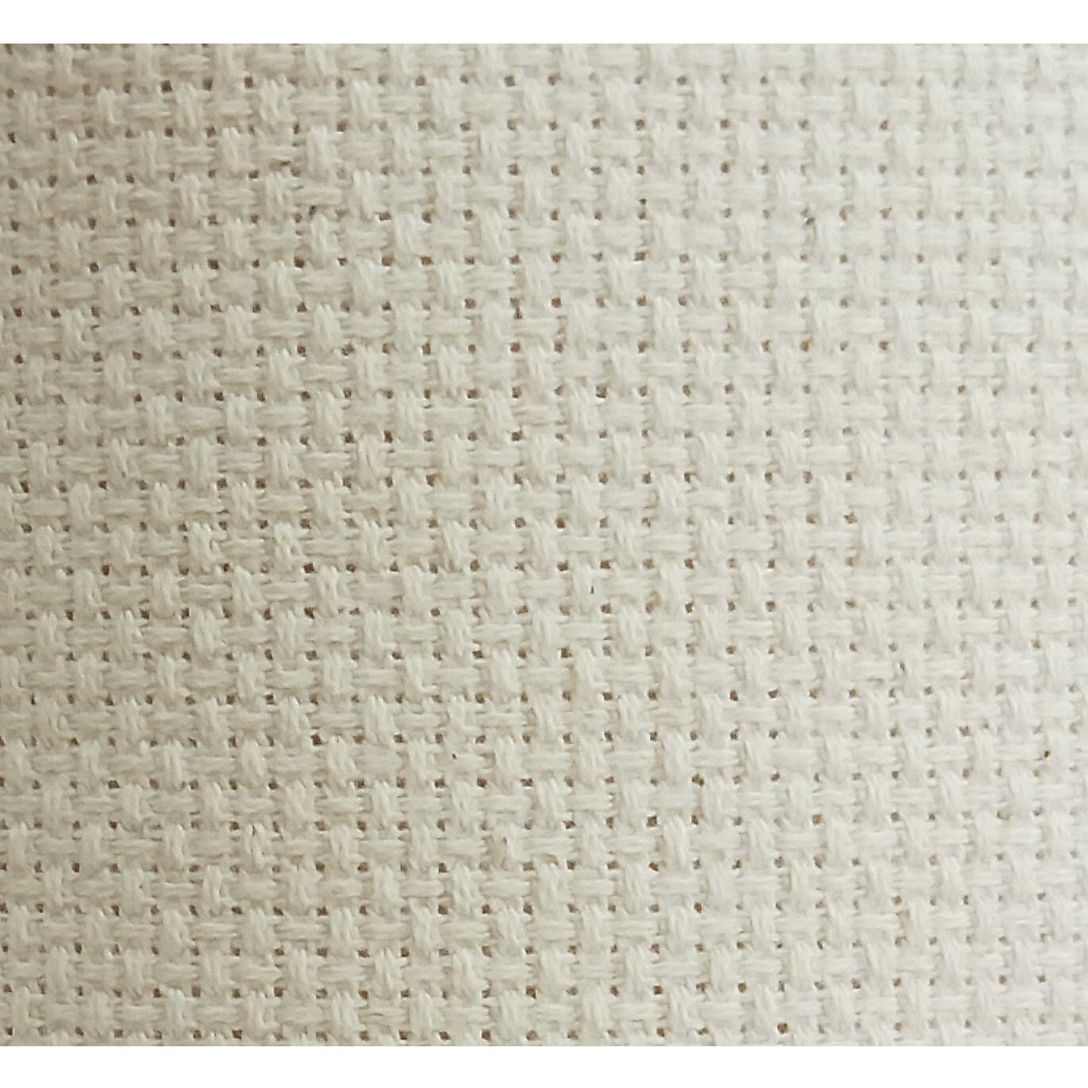 19" x 28" 14CT Counted Cotton Aida Cloth Cross Stitch Fabric (Natural-Ecru)