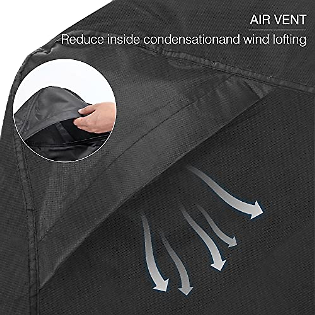 WonToper Patio Chair Covers, Waterproof 600D Heavy Duty Outdoor Lawn Furniture Covers 2 Pack, Black (35''Wx38''Dx31''H)