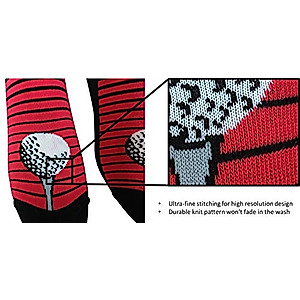 The Floor Is Lava Socks Funny Novelty Crazy Fun Gift for Him Sarcastic Saying (Red) - Mens (7-12)