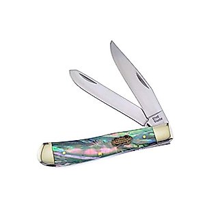 Frost Cutlery Steel Warrior Trapper Abalone
