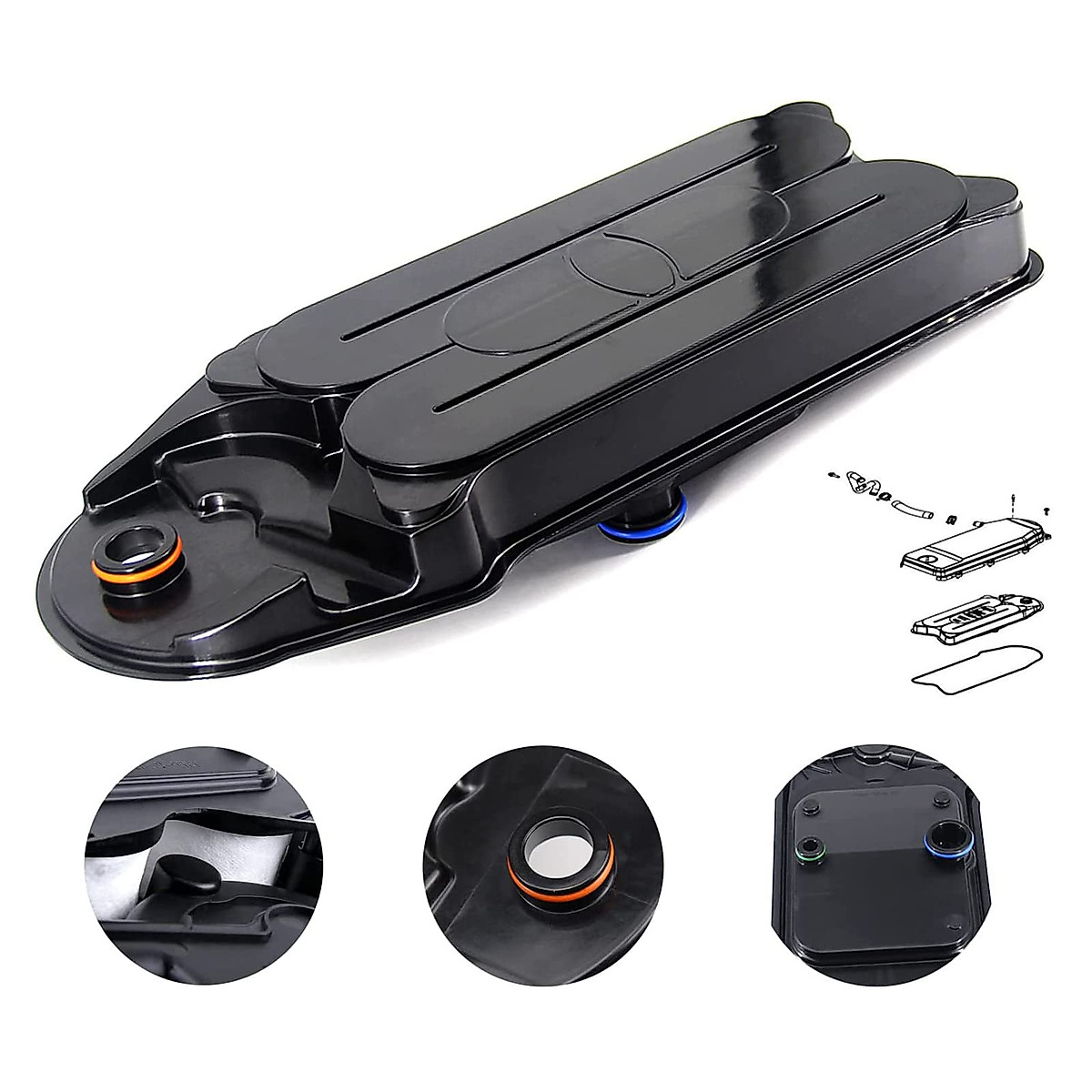 CV52001 Crankcase Ventilation Filter Breather Element Cummins CCV Filter Compatible with Dodge Ram 2500 3500 4000 4500 5500 Ford F650 750 904-418 4936636 68002433AC