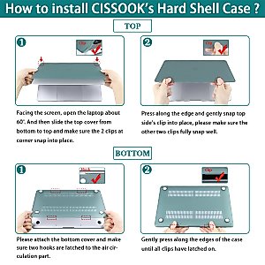 CISSOOK for MacBook Pro 13 inch Case 2023 2022-2020 Release Model A2338 M1 M2 A2289 A2251 with Touch Bar, Plastic Hard Shell Case & Keyboard Cover & Screen Protector for Pro 13, Gorgeous Gold Floral