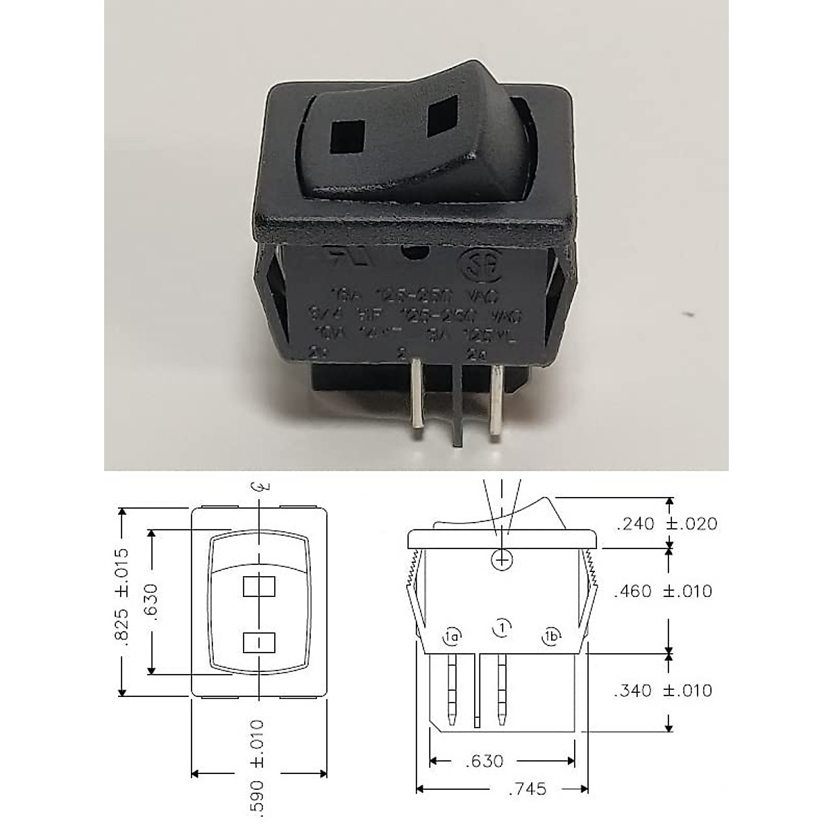 Replacement On Off Switch for Shop Vac with Oversized ON/Off Push Button