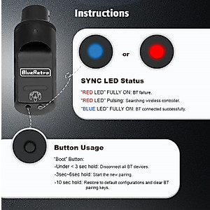BITFUNX RetroScaler N64 Wireless Controller Adapter - Supports N64 Game Console, Compatible with PS3/PS4/PS5, Xbox One S, Series X/S, Switch Pro Bluetooth Controllers