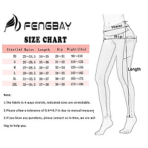 Fengbay 2 Pack High Waist Yoga Pants, Pocket Yoga Pants Tummy Control Workout Running 4 Way Stretch Yoga Leggings