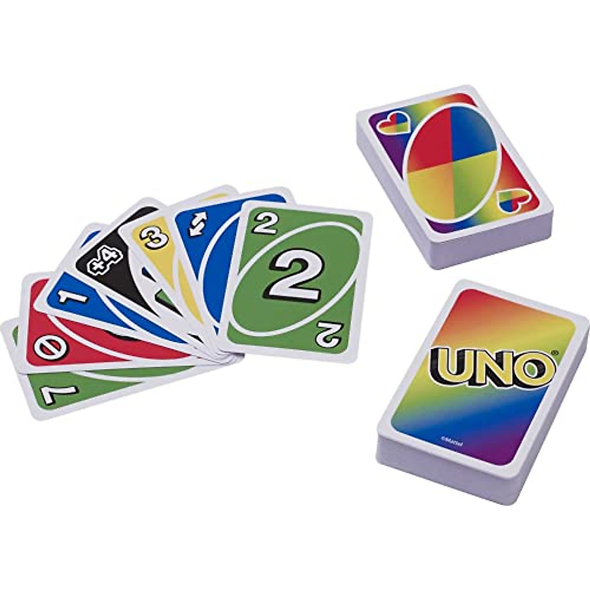 Mattel Games UNO Play with Pride Card Game with 112 Cards and Instructions, Great for Ages 7 Years Old & Up