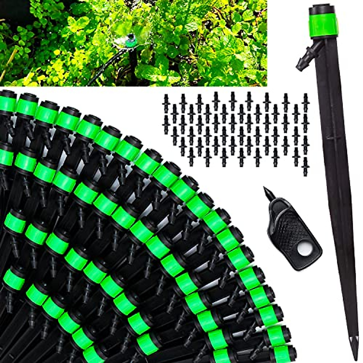 CARPATHEN Drip Irrigation Emitters - 50 Pack for Gardens