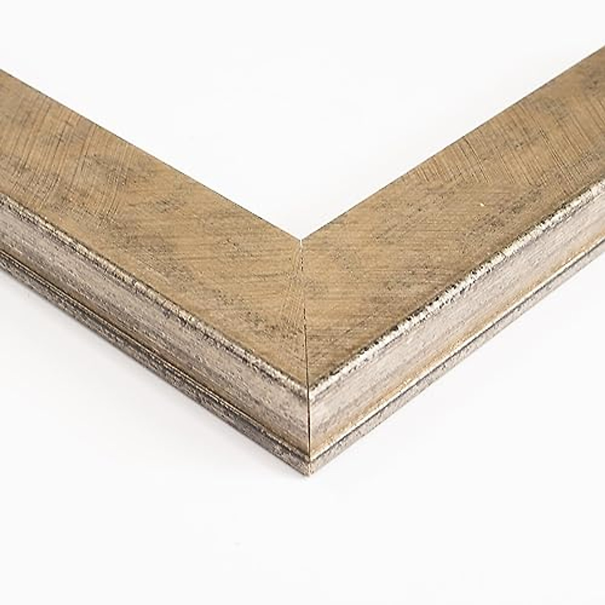 7x13 Frame Silver Solid Wood Picture Frame Width 1.75 Inches | Interior Frame Depth 0.5 Inches | Orly Contemporary Photo Frame Complete with UV Acrylic, Foam Board Backing & Hanging Hardware