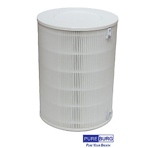 PUREBURG Replacement Filter Compatible with Proscenic A9 & Probreeze PB-P07 & Ganiza G300S, Insignia NS-APMWH2 BLITZHOME BH-AP450 TOnEnergy Air Purifier,H13 HEPA Activated Carbon