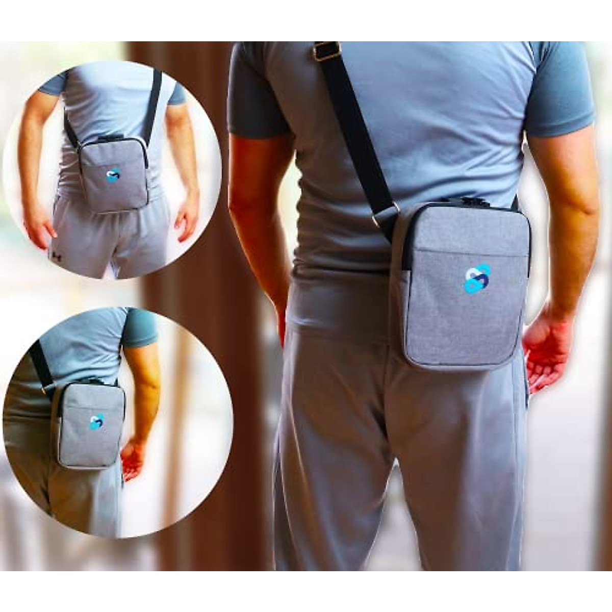 SOLIT Smell Proof Bag with Combination Lock | Activated Carbon Lining | Odor Proof Material | Crossbody Sling Bag | Waterproof Shell | Medicine Bag | Advanced SBS Zipper