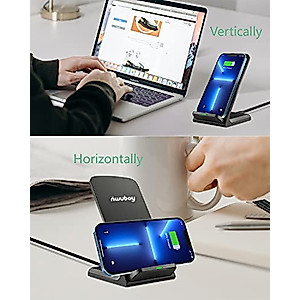 Pixel Wireless Charger Stand, Qi-Certified 10w Fast Wireless Phone Accessories Charging Station for Google Pixel 7 | 7 Pro | 6 | 6 Pro | 5 | 4 XL | 4 | 3XL | 3 | Buds Pro (Black)