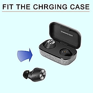 Foam Ear Tips for Sennheiser Momentum True Wireless2 Replacement Tips Sennheiser Earbuds Momentum CX400BT CX True Wireless Fit Case 3 Pairs LMS Black