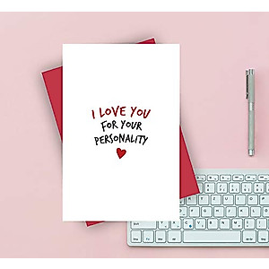 Funny Anniversary Card, Double Side Cute Naughty Birthday Card for Boyfriend Husband Fiance Him