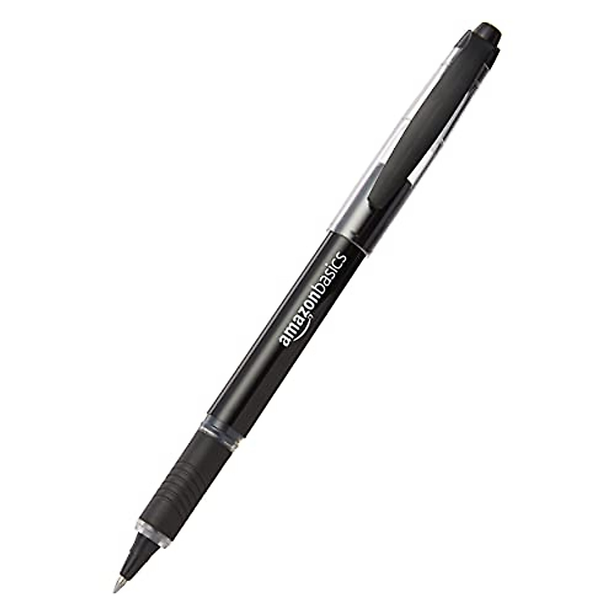 Amazon Basics Rollerball Pen, Micro Point (0.5mm), Black, 24 Pack