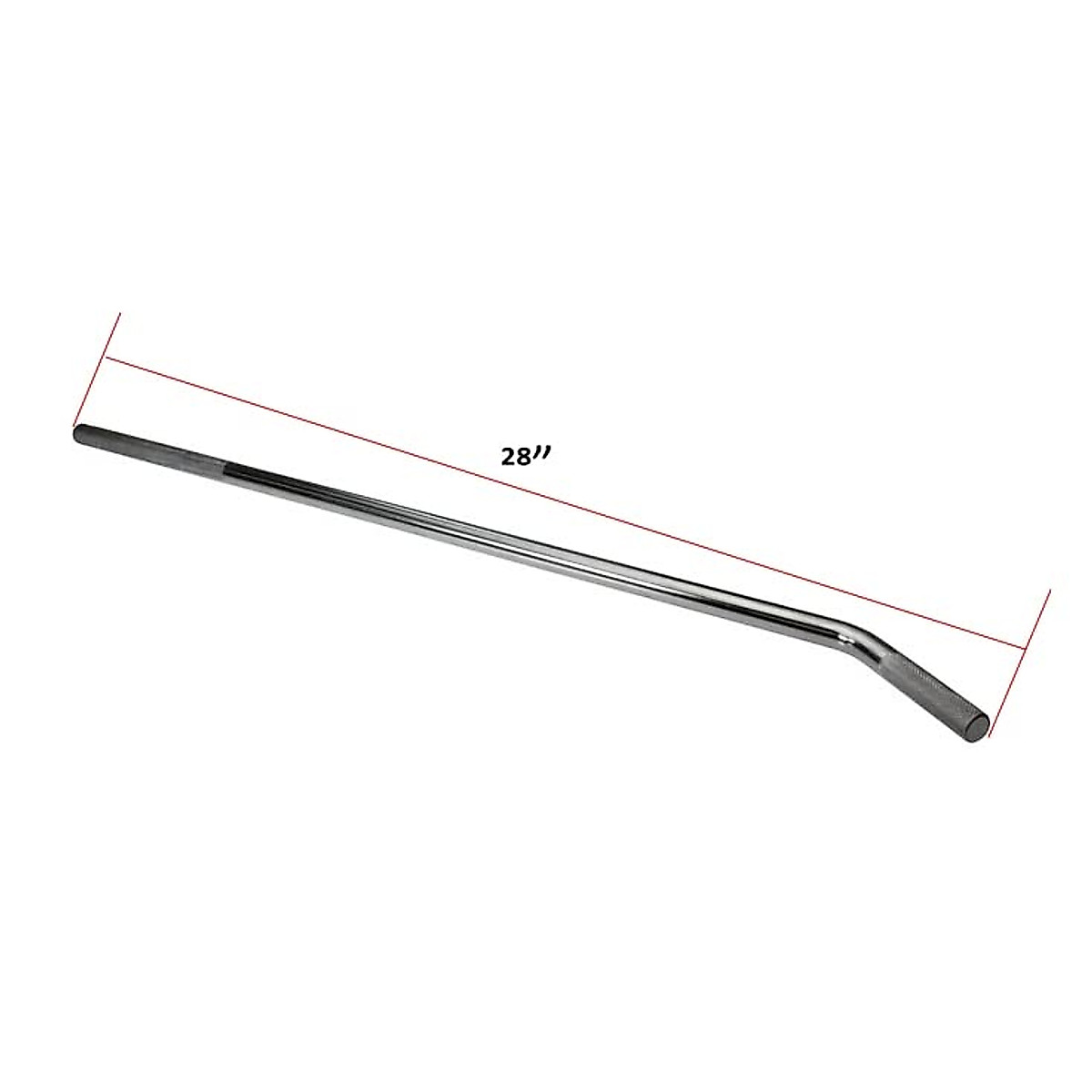 Mytee Products 28" Standard Winch Bar for Flatbed Trailer - Chrome Polished Steel Winch Bar with Non-Slip Handle - Strap Binder Bar for Flatbed Winches