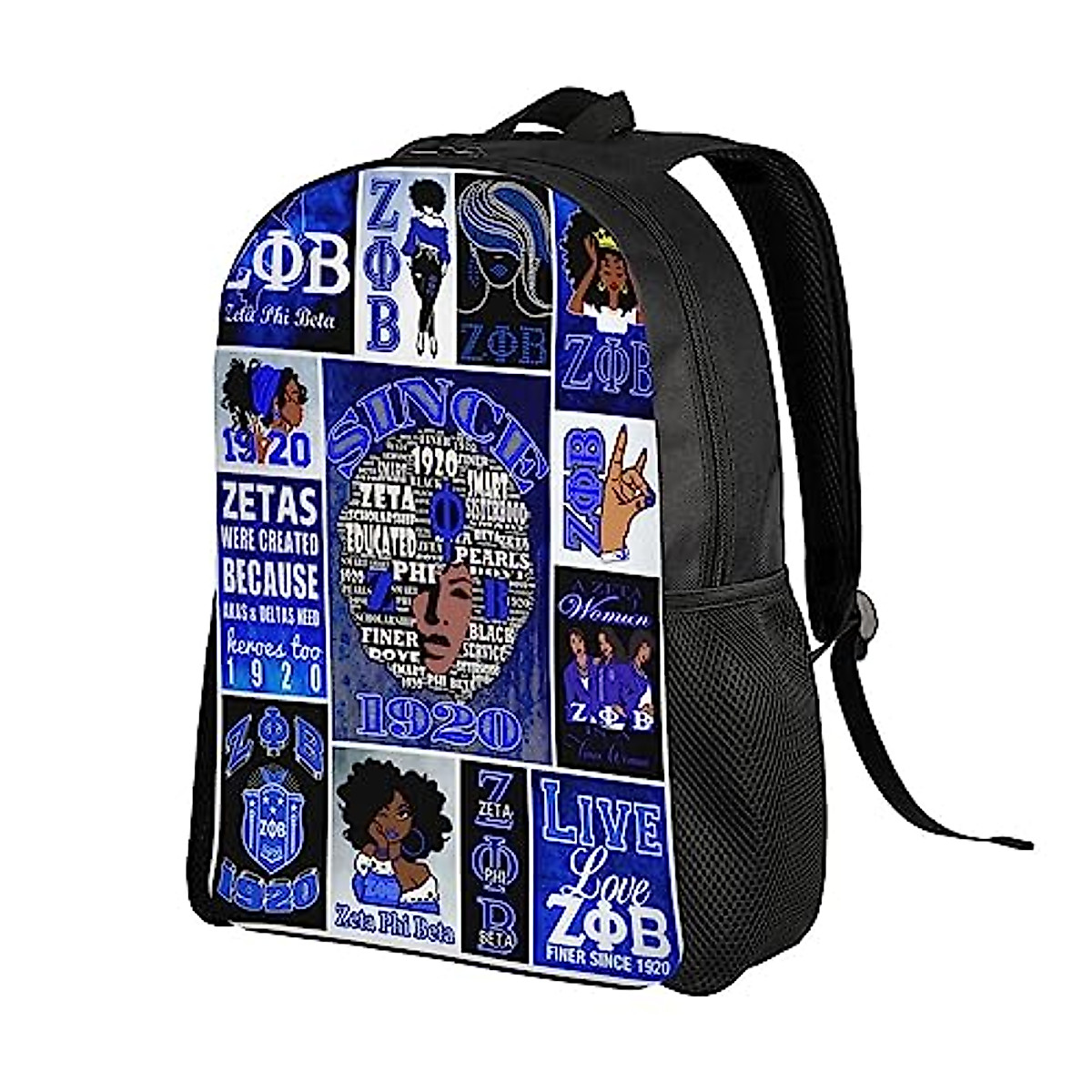 Raoirlw Zeta Phi Sorority Paraphernalia Gifts Backpack Laptop Bag Large Casual Backpack