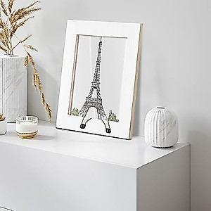 POFATO Animal Dabbing Unicorn 8x10 Picture Frame Wood Photo Frame for Tabletop Display Wall Mount Picture Frame Display 8 x 10 Inch Photo Wall Decor Home Gift Frames