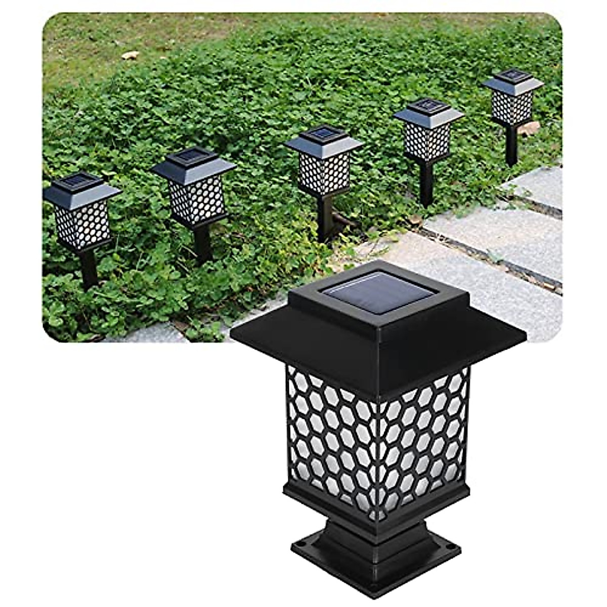 Street Light, Garden Lamp Yard Light Solar Light 2Set for Home for Illumination(white)