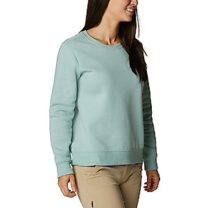 Columbia Women's Logo Crew, Aqua Tone/Outline Logo, 3X Plus