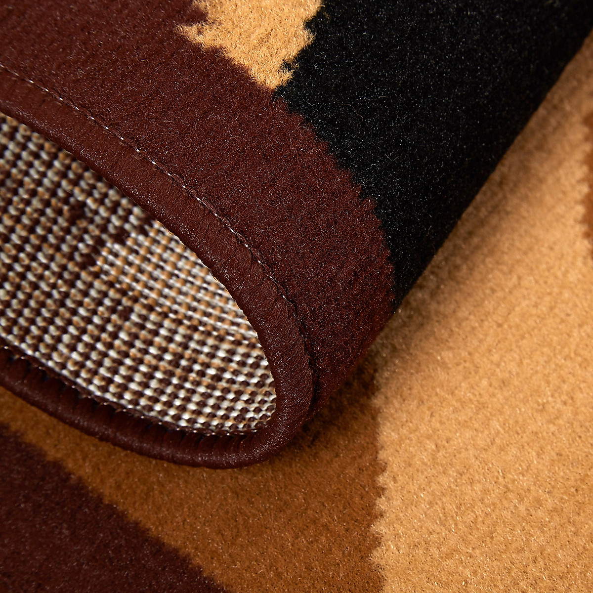 Home Dynamix Premium Rizzy Contemporary Abstract Border Area Rug, Brown/Beige, 5'2"x7'4"