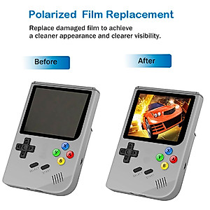 Polarized Film Sheets 2 PCS 7.8x5.9in/ 20x15cm Adhesive Polarizer Linear Polarizing Filter for Screen Educational Physics