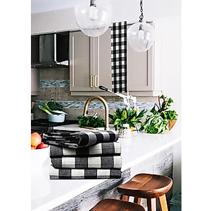 RIANGI Floral Kitchen Towels Yellow Kitchen Towels Set of 6 Yellow Dish Towels for Kitchen,Yellow Kitchen Decor 100% Cotton Size 20x28 Inches - Now Designs Kitchen Towels