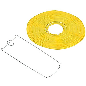 KEILEOHO 20 PCS 4/6/8/10/12 Inches Yellow Paper Lanterns, Round Chinese Paper Lanterns, Japanese Hanging Paper Lanterns Lamp Fall Decorative Paper Lantern Set for Party, Halloween, Decor