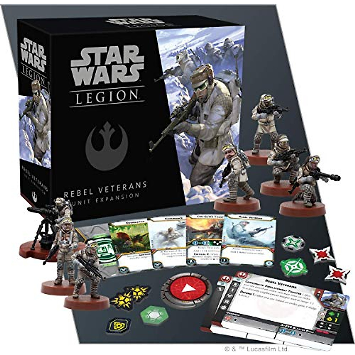 Star Wars Legion Rebel Veterans Expansion | Two Player Battle Game | Miniatures Game | Strategy Game for Adults and Teens | Ages 14+ | Average Playtime 3 Hours | Made by Atomic Mass Games