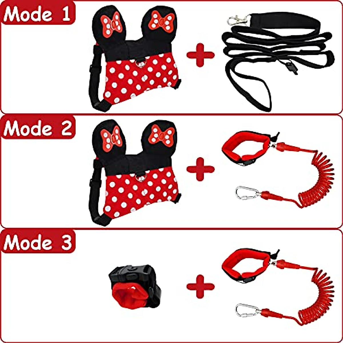 SHELLBOBO Child Backpack Leash for Toddlers & Kids Walking - 3in1 Wrist Link for Baby Girls