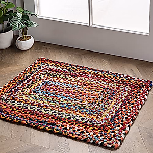 nuLOOM Tammara Bohemian Hand Braided Area Rug, 2' x 3', Multi