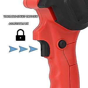 Mini Cordless Chainsaw Kit, 4 Inch One-Hand Handheld Electric Portable Chainsaw with 36V 2pcs Batteries for Garden Pruning, Bonsai Trunk, and Firewood (Red)…