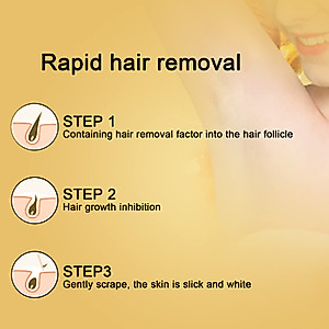 Honey Milk Mild Hair Removal Cream, Mild Depilatory Cream for Underarm/Thigh/Arm/Leg Hair Removal (100ml)