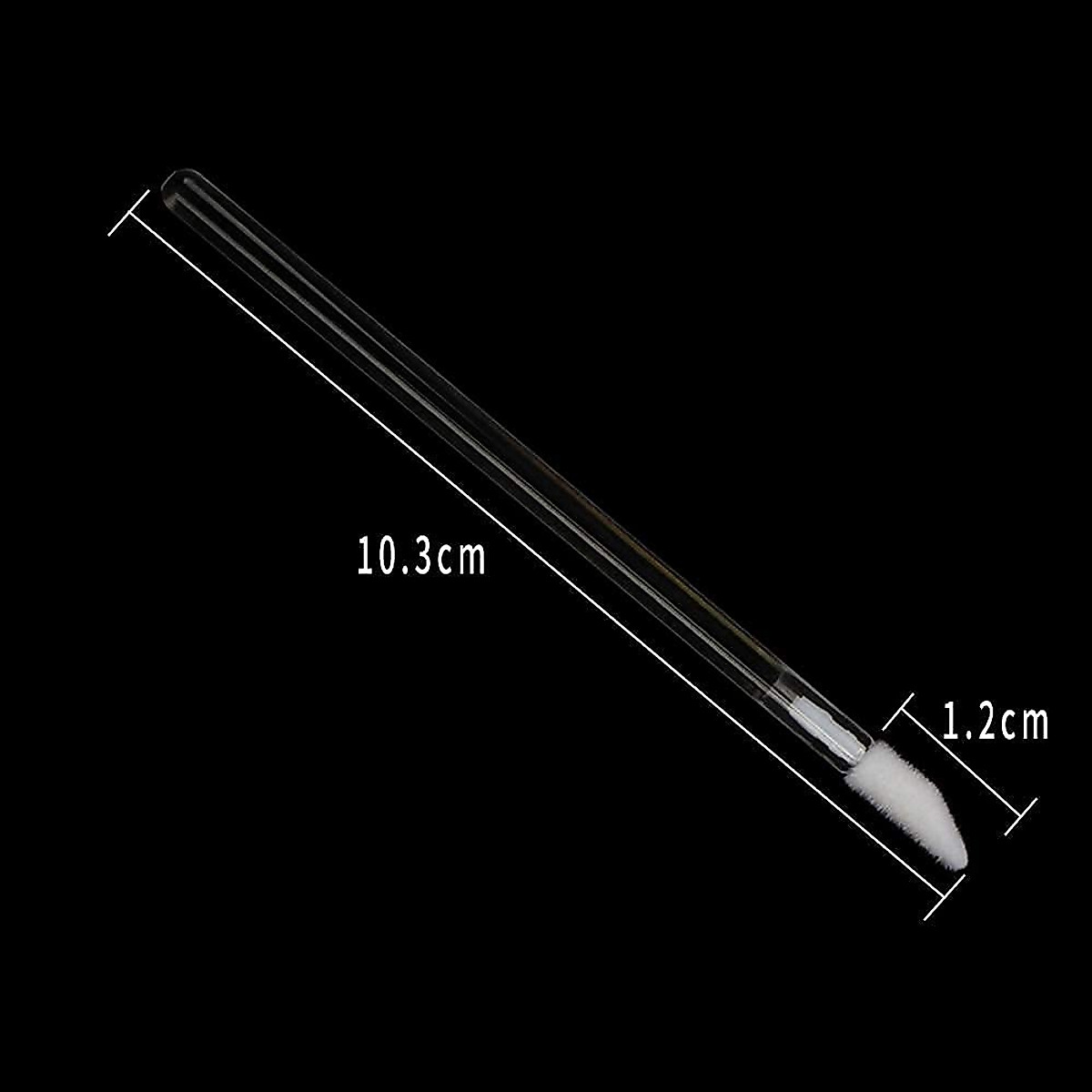 300 Pieces Disposable Lip Brushes Premium Lipstick Gloss Wands Applicator Makeup Tool Kits, Clear Handle