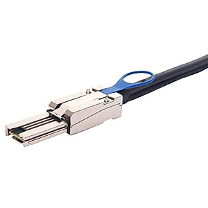 SFF-8088 to SFF-8088 External Mini SAS HD Cable, 3G/6Gbps SAS2.0 26Pin Hybrid Cable Attached SCSI for Raid Systems, DAS, External Storage Systems and Servers, 100-Ohm, 1-m(3.3ft)