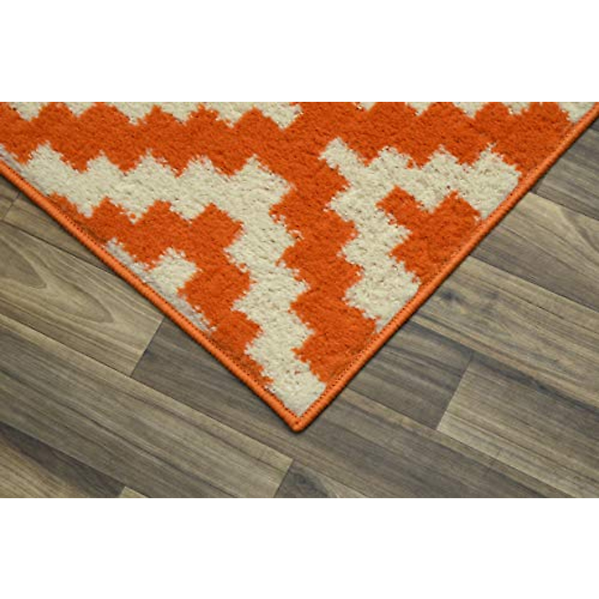 Garland Rug Southwest Area Rug, 5 x 7, Orange/Ivory