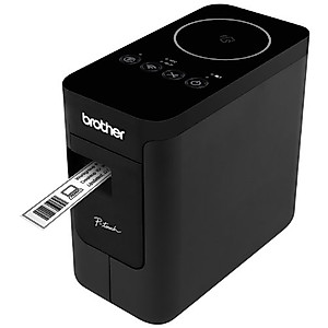 Brother P-touch, PTP750W, Wireless Label Maker, NFC Connectivity, USB Interface, Mobile Device Printing, Black