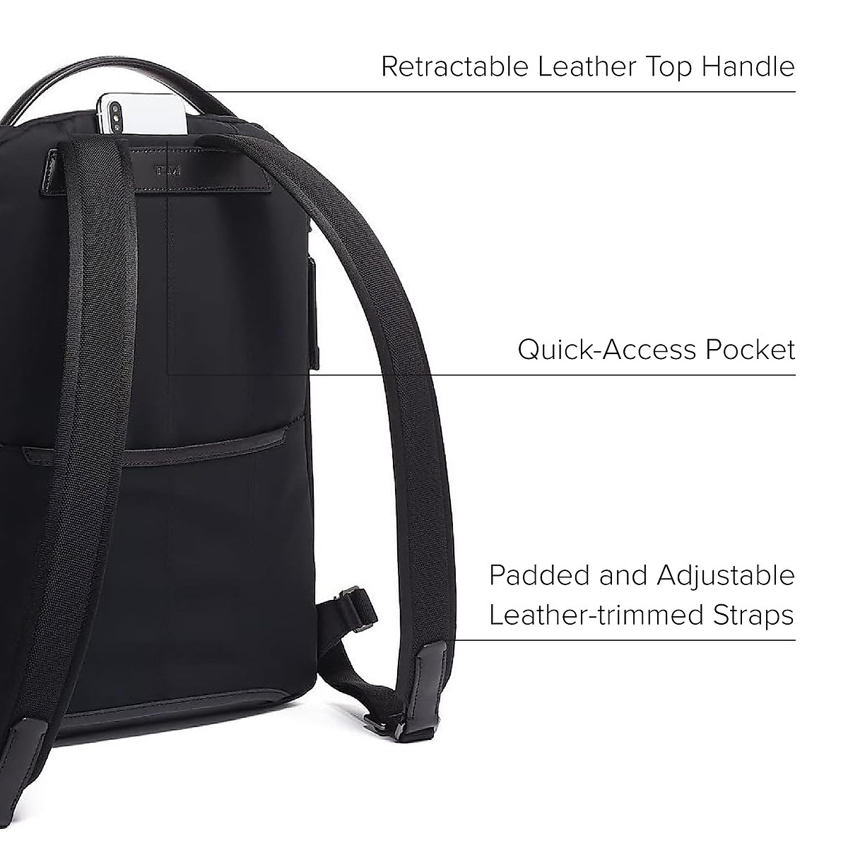 TUMI(トゥミ) Men's Backpacks, Black, One Size