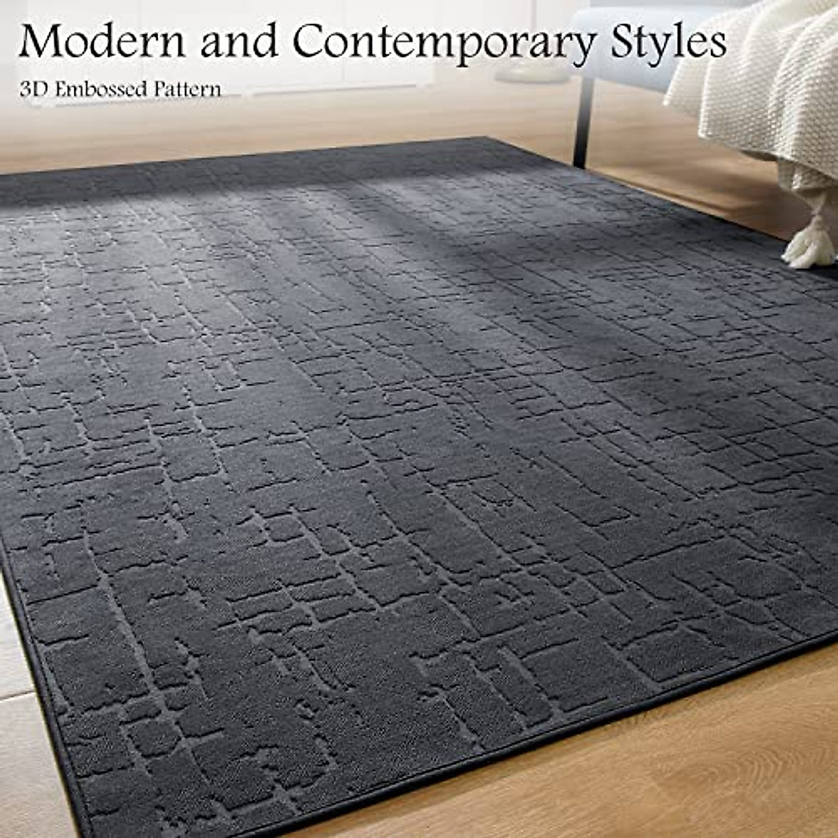 Area Rug-5x7 Rug for Living Room Contemporary Durable Carpet-Washable Rug Suitable for Living Room Bedroom Dinning Room Laundry Room Study Room