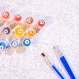 DIY Paint by Numbers for Adults Paul Cezanne Card Player DIY Painting Paint by Numbers Kits On Canvas