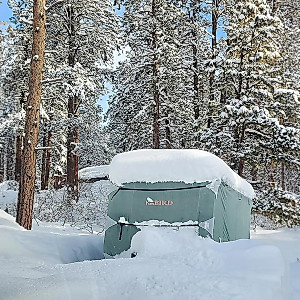 KING BIRD Upgraded Class C RV Cover, Extra-Thick 5 Layers Anti-UV Top Panel, Durable Camper Cover, Fits 20'- 23' Motorhome -Breathable, Water-Proof, Rip-Stop with 2Pcs Extra Straps & 4 Tire Covers