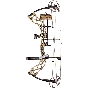 DIAMOND ARCHERY Deploy SB Fully Adjustable Equipped Durable Compound Bow with R.A.K. Package - RH, 60 Lbs, Breakup Country