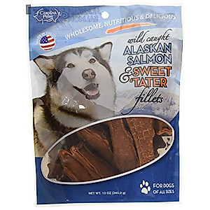 Carolina Prime Pet 45106 Salmon And Sweet Tater Fillets Treat For Dogs ( 1 Pouch), One Size