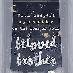 Sympathy Card Loss of Brother | Made in America | Eco-Friendly | Thick Card Stock with Premium Envelope 5in x 7.75in | Packaged in Protective Mailer | Prime Greetings